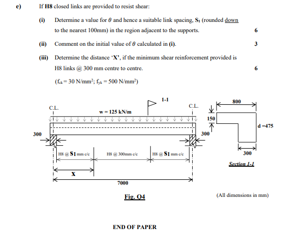 Solved If H8 closed links are provided to resist shear: (i) | Chegg.com