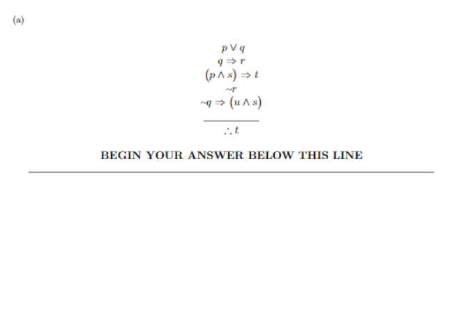 Solved Problem 2: Valid and Invalid Arguments (20 pts) Modus | Chegg.com