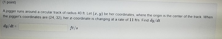 Solved (1 point) The radius of a circular oil slick expands | Chegg.com