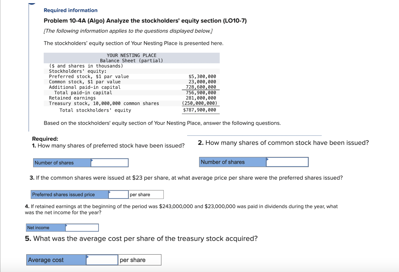 Solved Required information Problem 10-4A (Algo) Analyze the | Chegg.com