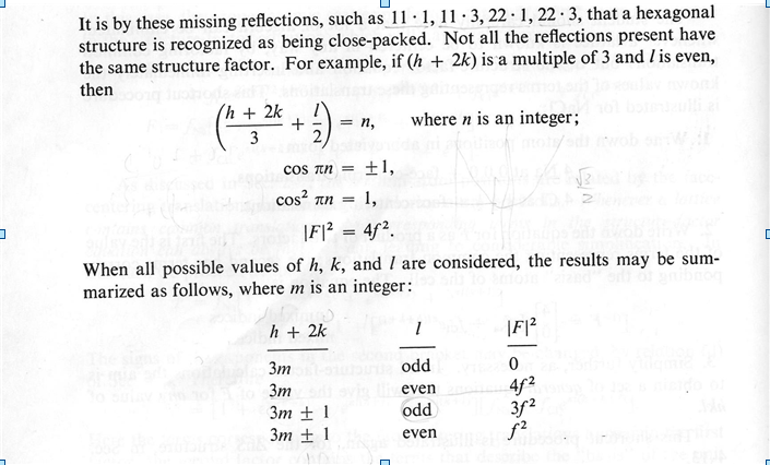 Solved 1 Determine Structure Factor F Of