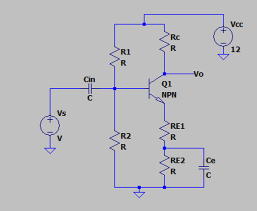 Solved The following are givens, Vcc = 12V, quiescent Ic = | Chegg.com