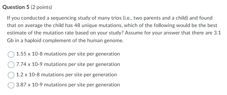 Solved Question 1 (2 points) Below is a multiple-sequence | Chegg.com