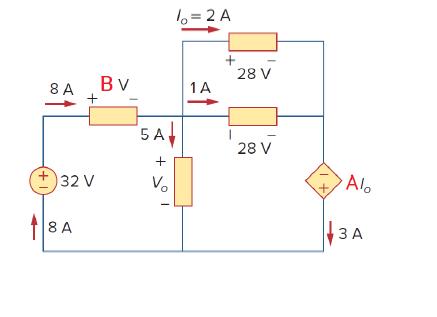 Solved find V0 and Absorbed power each element when A = 2 | Chegg.com
