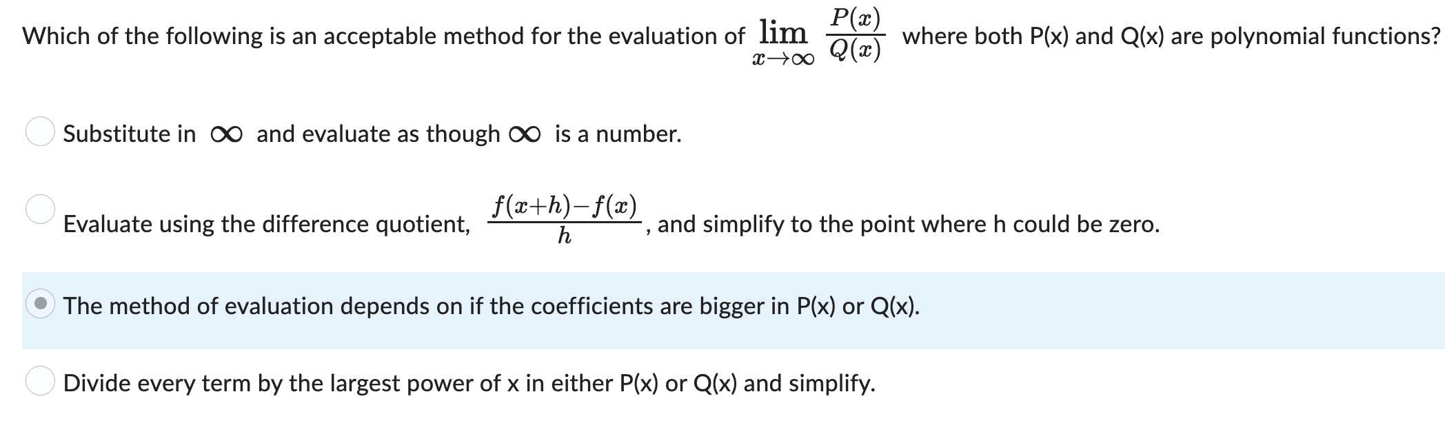 Solved Which of the following is an acceptable method for | Chegg.com