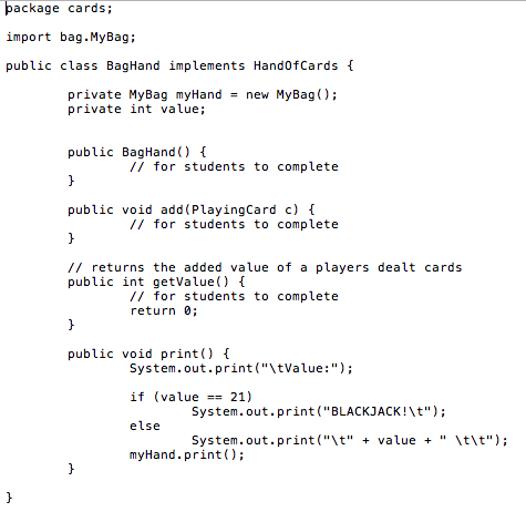 Download the following zip file Bag and complete the | Chegg.com