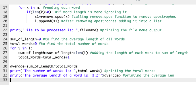 8.11 LAB: Processing Text Files In this exercise, you | Chegg.com
