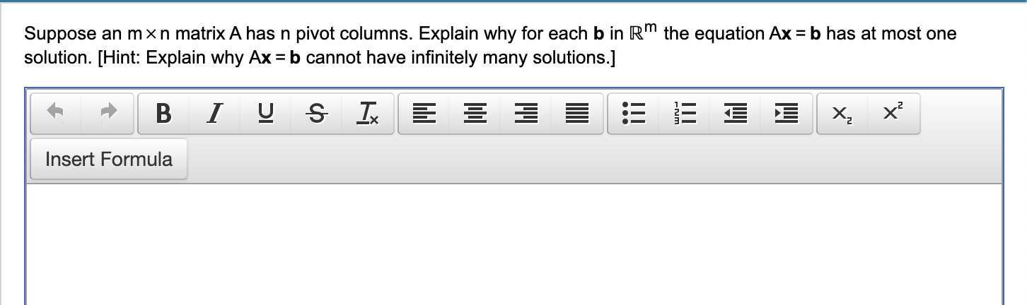 Solved Suppose an m×n matrix A has n pivot columns. Explain | Chegg.com