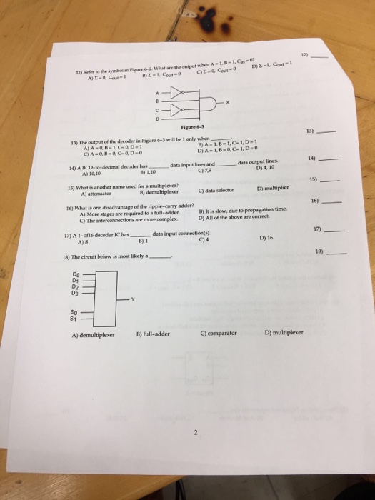 Solved TRUEFALSE. Write T if the statement is true and if | Chegg.com