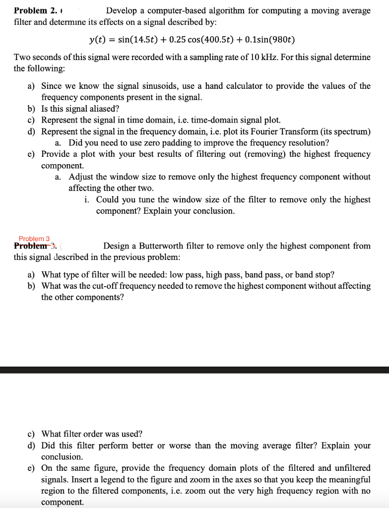 Solved Problem 2. Develop a computer-based algorithm for | Chegg.com