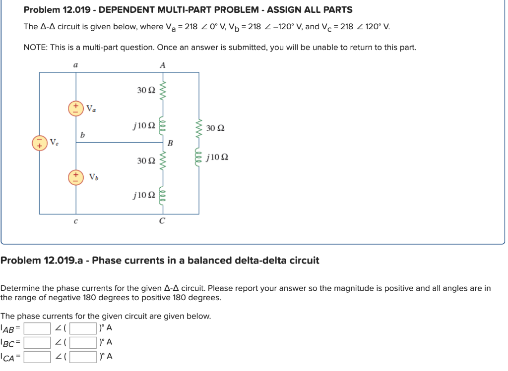 Solved Problem 12.019 - DEPENDENT MULTI-PART PROBLEM - | Chegg.com