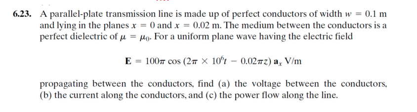 Solved 3. A parallel-plate transmission line is made up of | Chegg.com