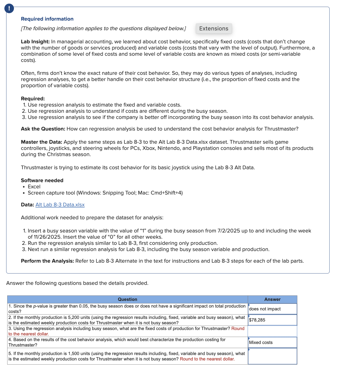 Required information[The following information | Chegg.com