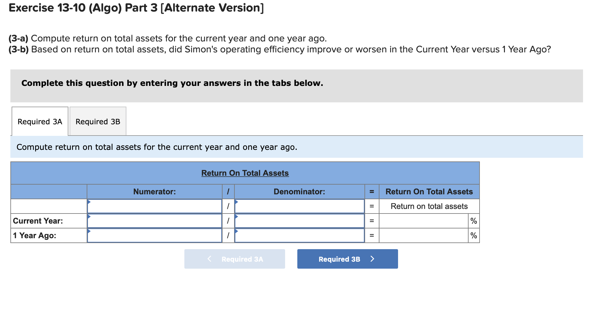 Solved Exercise 13-10 (Algo) Analyzing efficiency and | Chegg.com