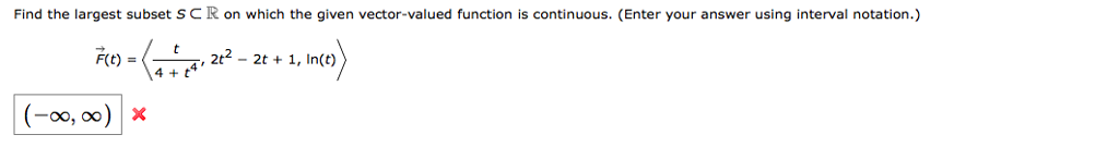 Solved Find the largest subset SC R on which the given | Chegg.com