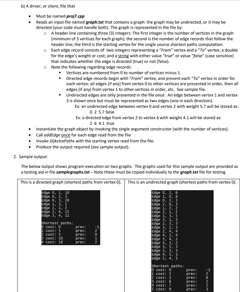 Solved #ifndef GRAPH_H #define GRAPH_H #include #include | Chegg.com