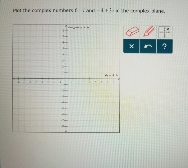 Solved Plot the complex numbers 6 i and 4+3i in the complex | Chegg.com