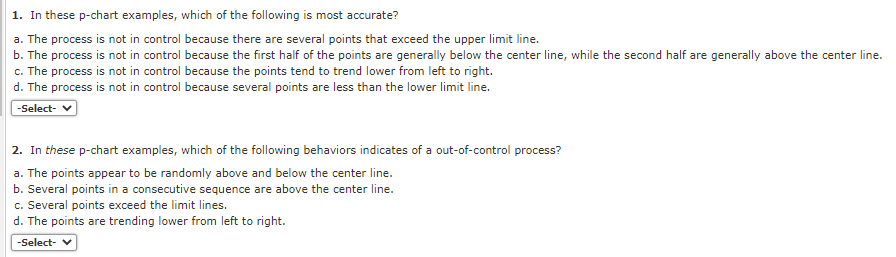 Solved Conceptual Overview: Explore how p-charts are used to | Chegg.com