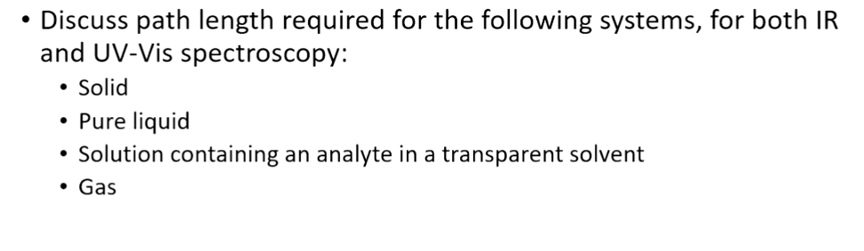 Solved - Discuss path length required for the following | Chegg.com