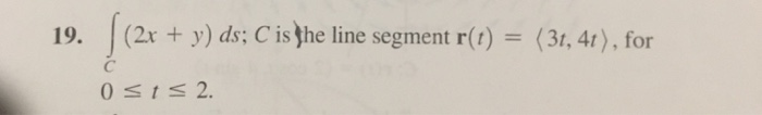 Solved 17-34. Scalar line integrals Evaluate the following | Chegg.com