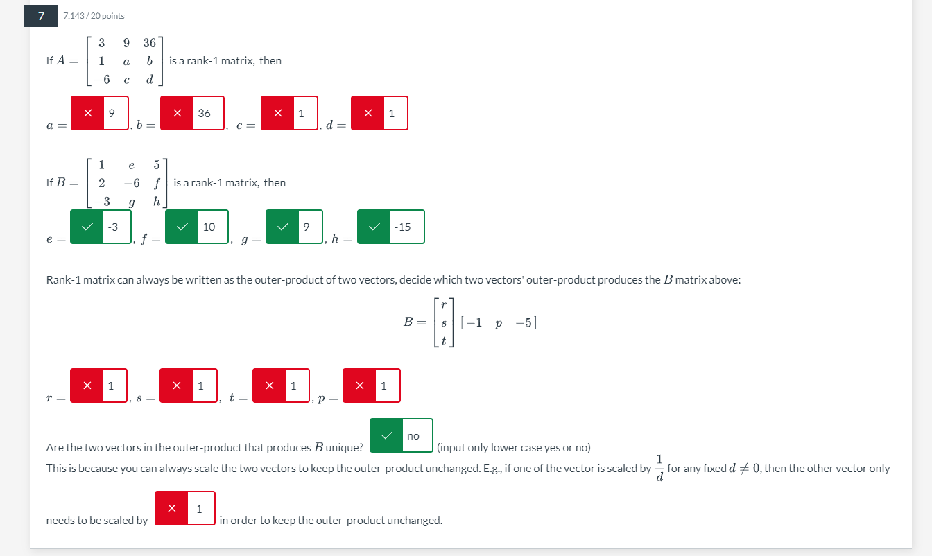 Solved If A=⎣⎡31−69ac36bd⎦⎤ is a rank-1 matrix, then | Chegg.com