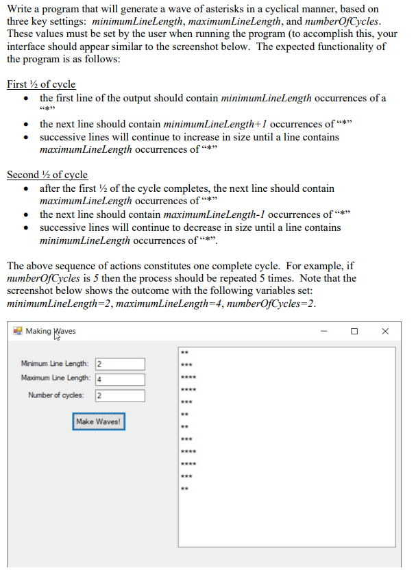 Solved This Must Be Done Using Visual Basics In Visual Chegg