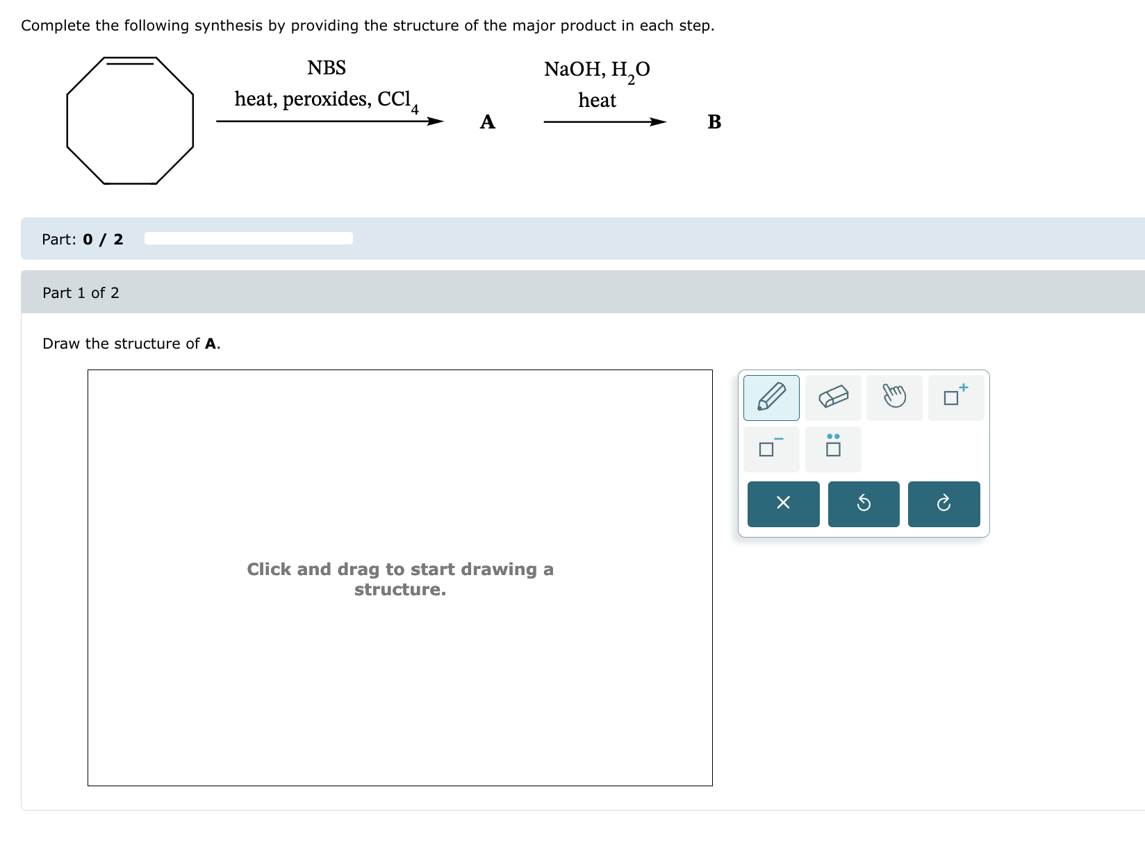 Solved Complete the following synthesis by providing the | Chegg.com