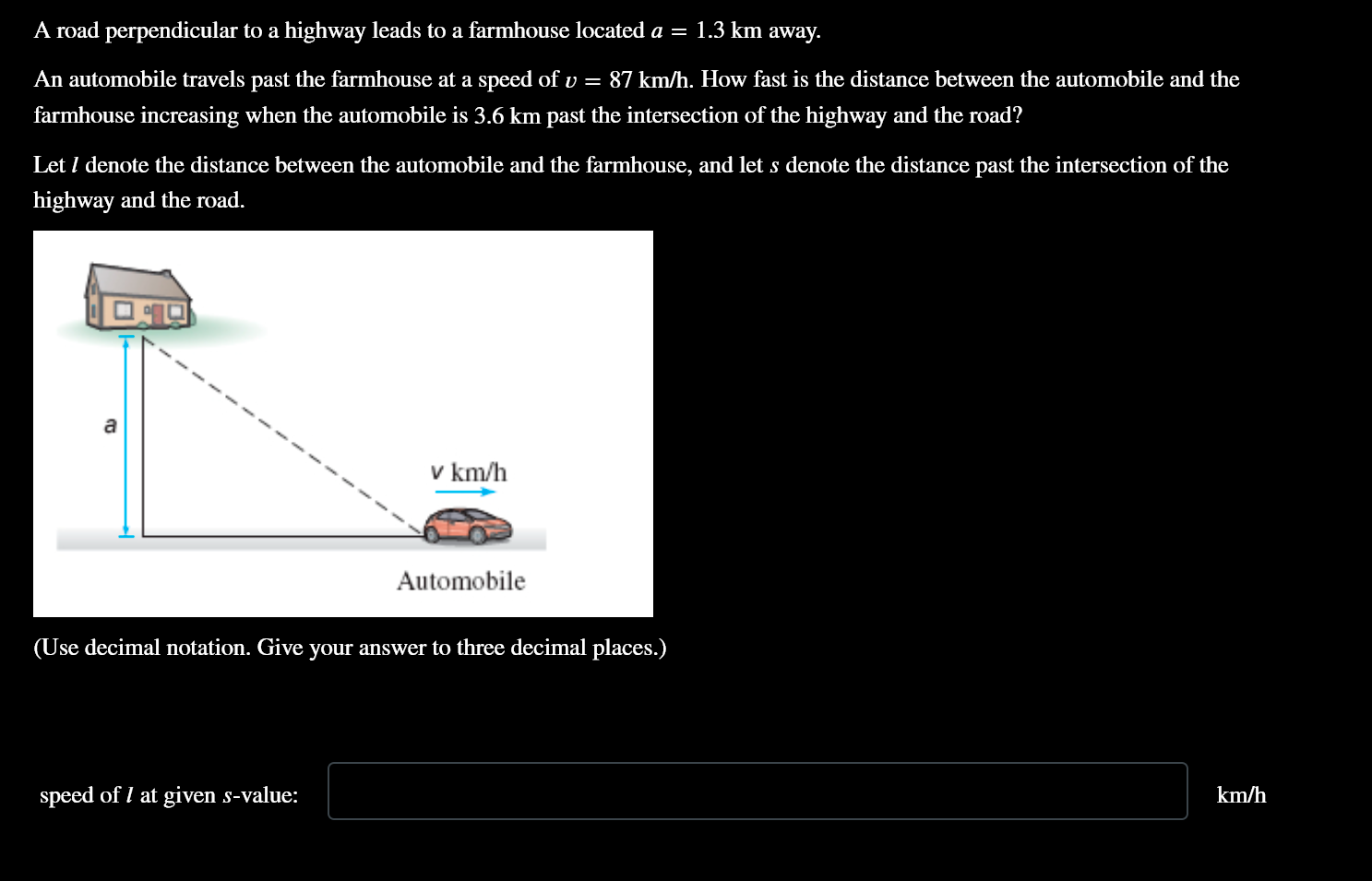 Solved A road perpendicular to a highway leads to a | Chegg.com