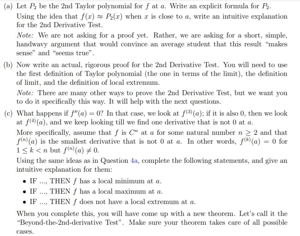 Solved 4. Let I be an open interval. Let f be a function | Chegg.com