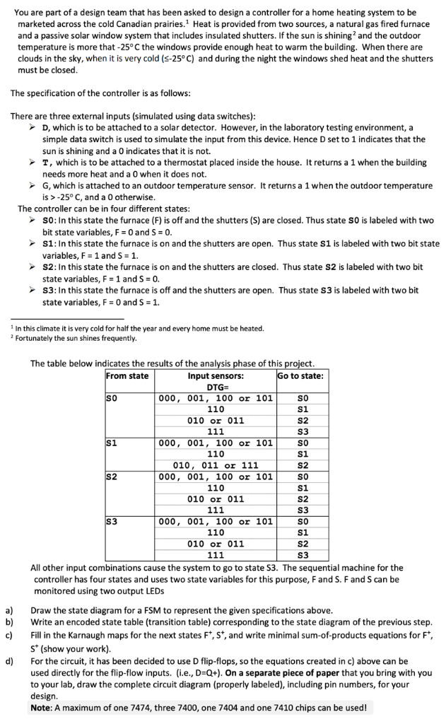 You are part of a design team that has been asked to | Chegg.com