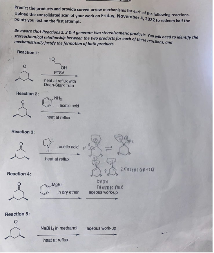 Solved Predict the products and provide curved-arrow | Chegg.com