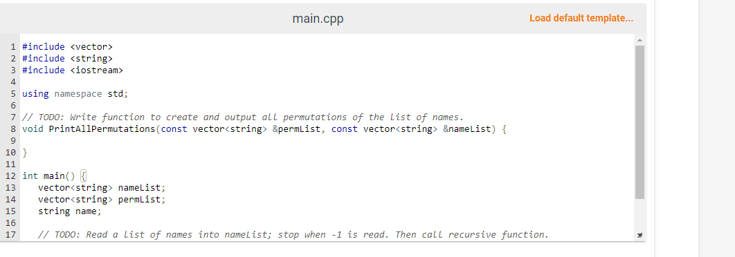 Solved 11.10 LAB: All permutations of names Write a program | Chegg.com Solved 11.10 LAB: All permutations of names Write a program | Chegg.com