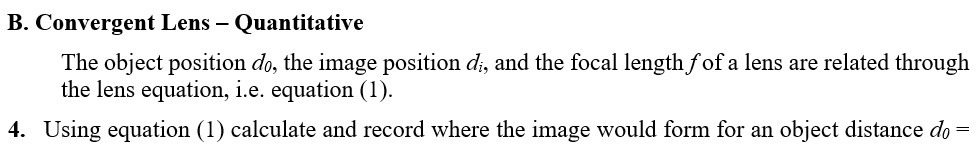 Solved Object - image equation for lenses The algebraic | Chegg.com