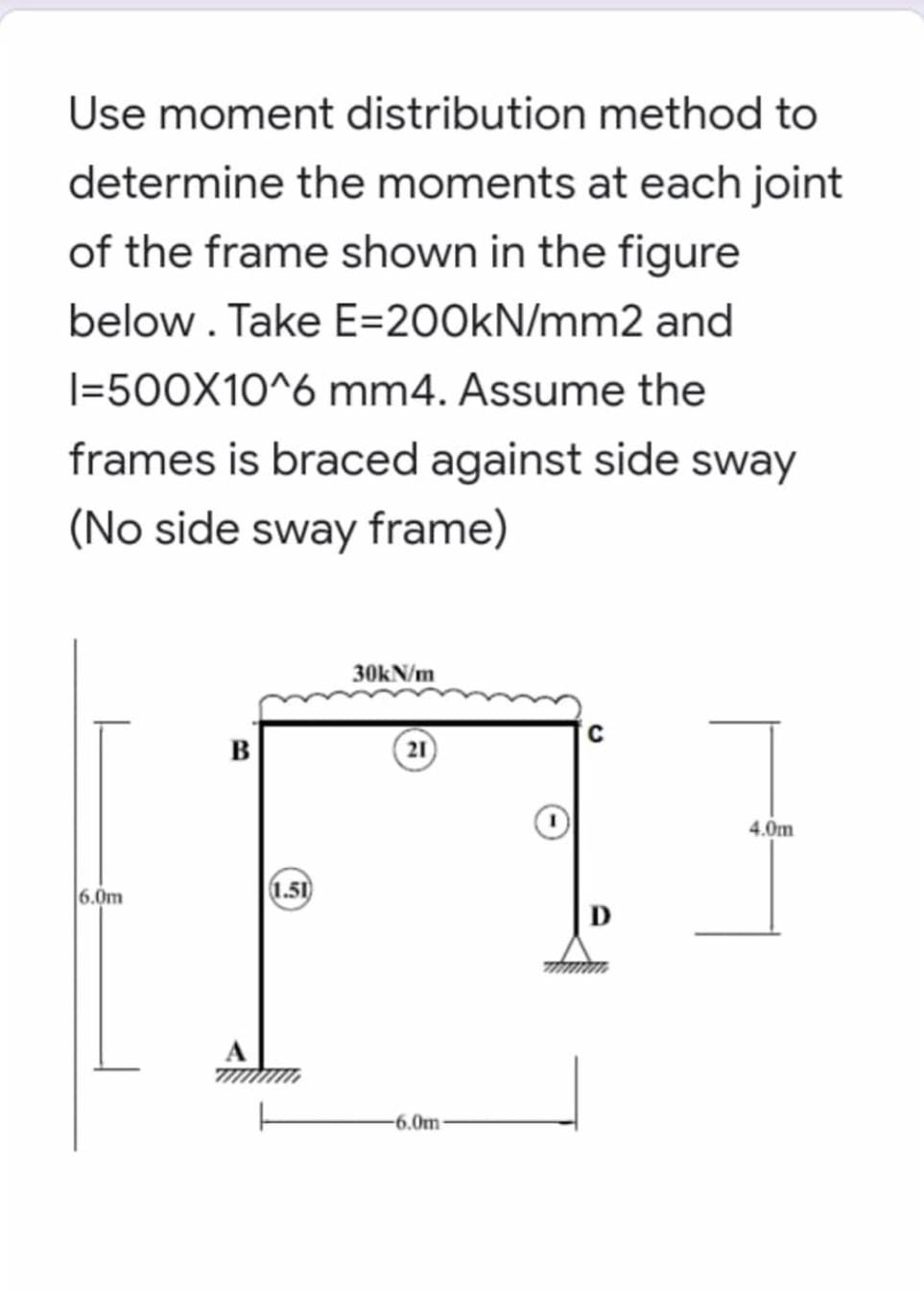 Solved Use moment distribution method to determine the | Chegg.com