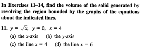 Solved In Exercises 11-14, ﻿find the volume of the solid | Chegg.com