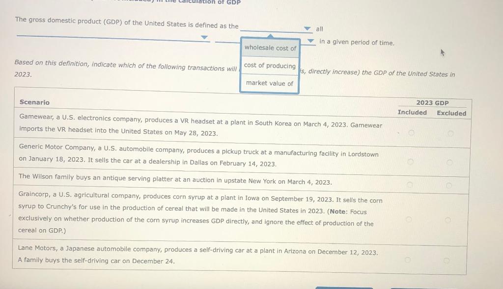 Solved Based on this definition, indicate which of the | Chegg.com