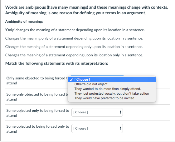 Words With Ambiguous Meanings