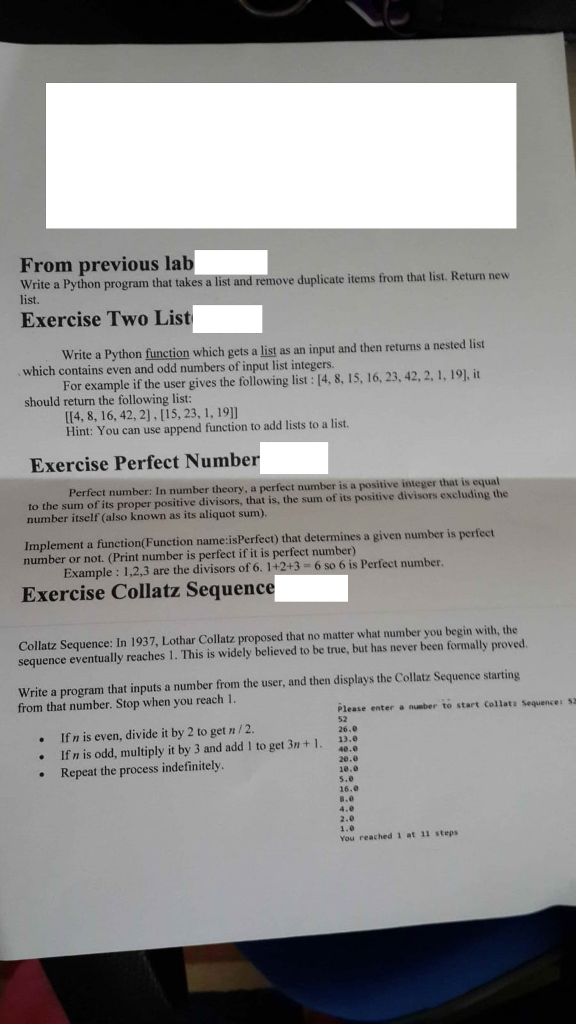 Solved From previous lab rite a Python program that takes a | Chegg.com