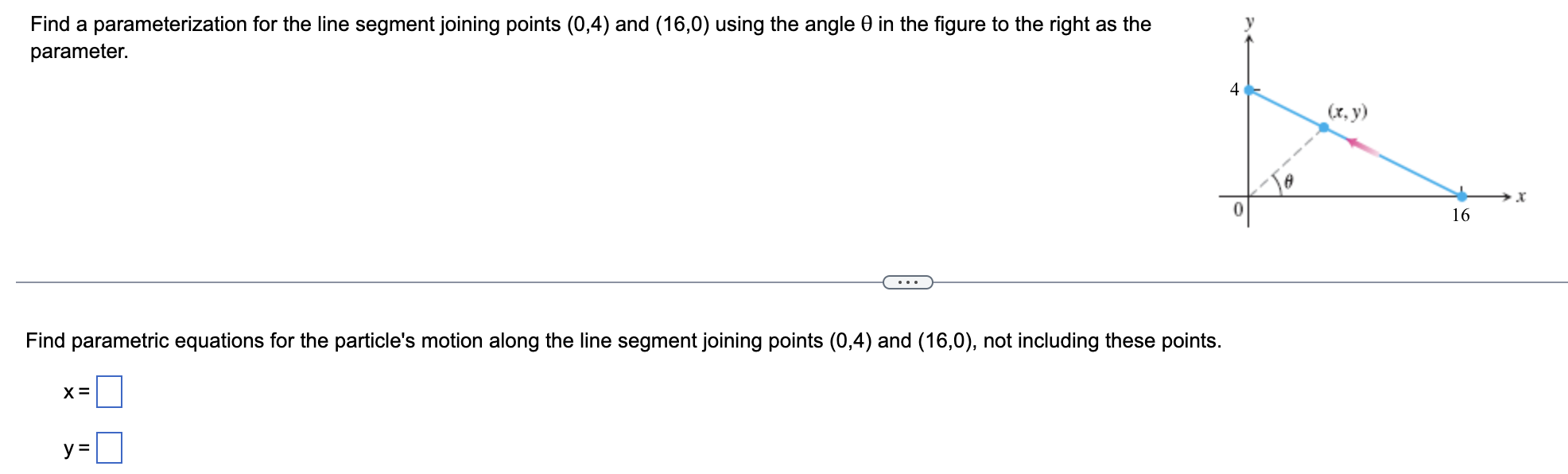 Solved Find A Parameterization For The Line Segment Joining 