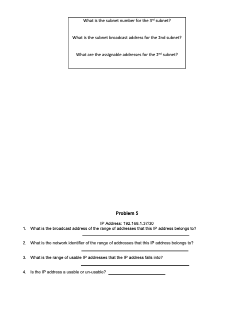 Solved Part 1: Address Class Identification Class А Address | Chegg.com