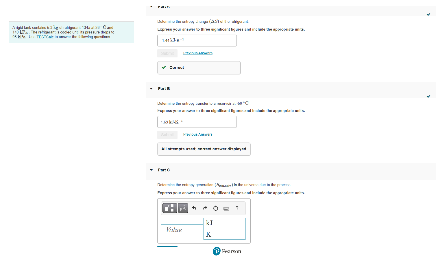 Solved I cant figure out Parts B and C. For b I think im | Chegg.com