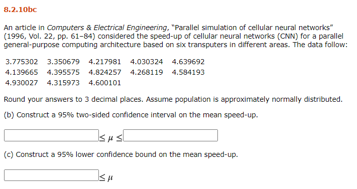Solved 8.2.10bc An article in Computers & Electrical | Chegg.com