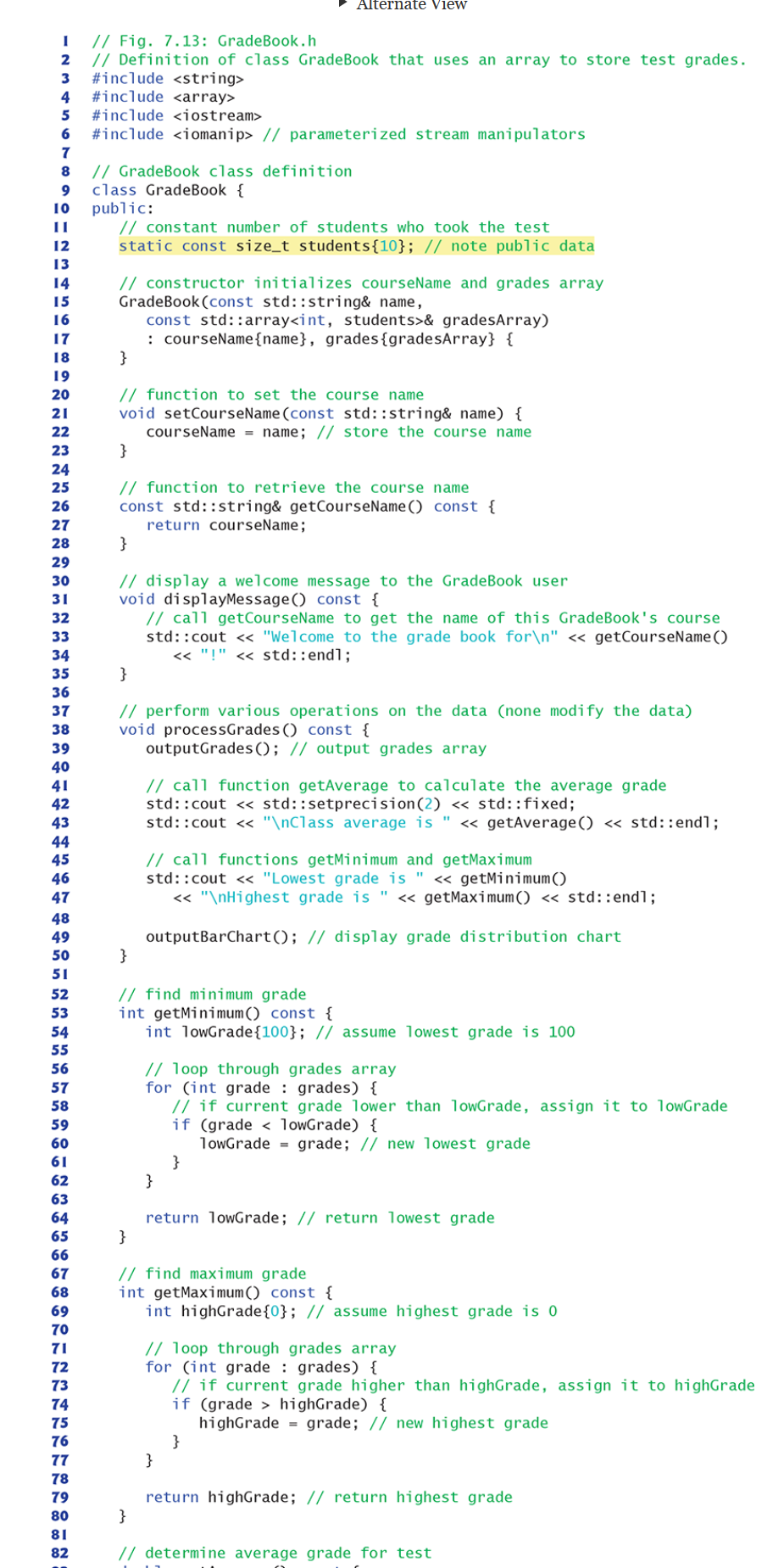 In C++, Paste bin links for the code: | Chegg.com