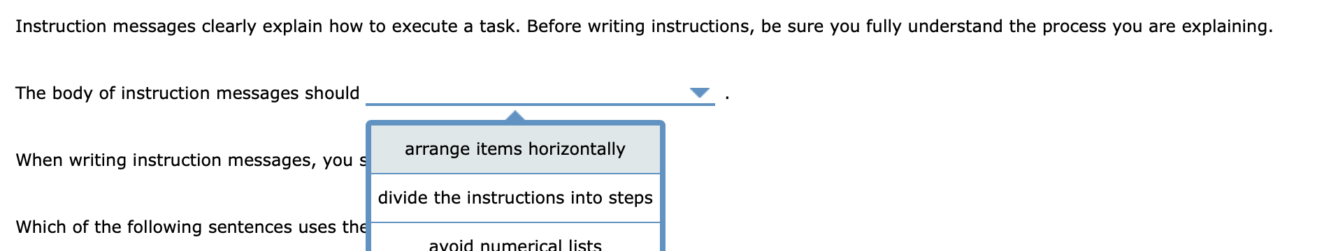 Solved Instruction messages clearly explain how to execute a | Chegg.com