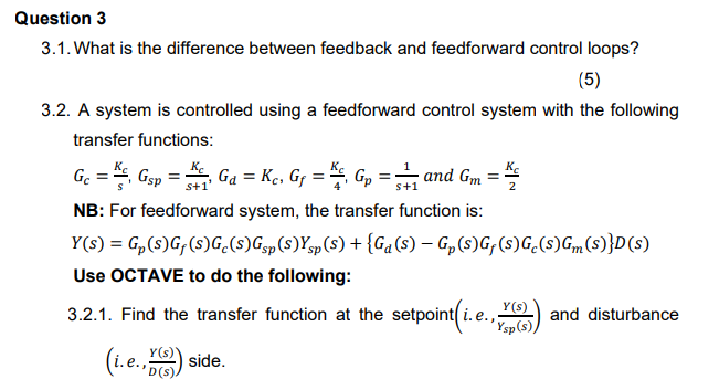Solved 3 1 What Is The Difference Between Feedback And
