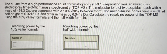 Solved The eluate from a high-performance liquid | Chegg.com