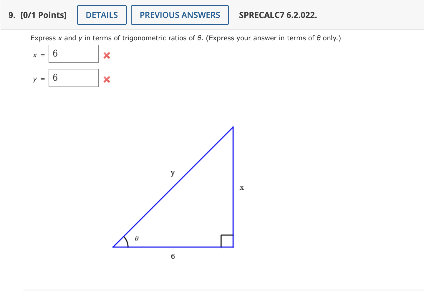 Solved Find The Exact Values Of The Six Trigonometric Ratios