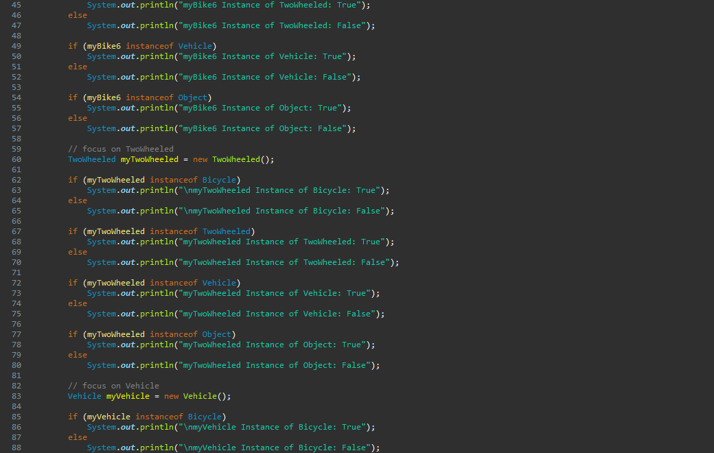 Solved D Bicycle.java D Driver.java D TwoWheeled.java D | Chegg.com