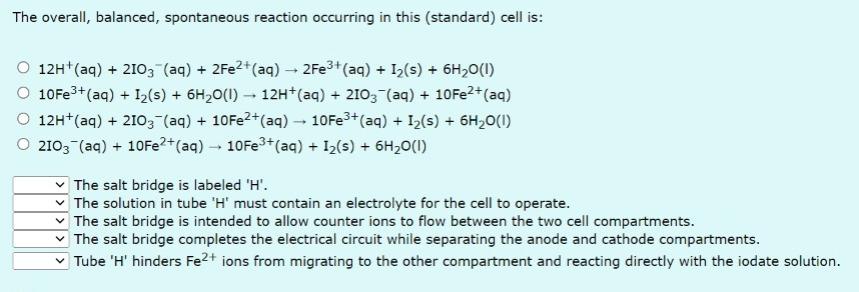Solved Galvanic Cells Using tabulated standard reduction | Chegg.com