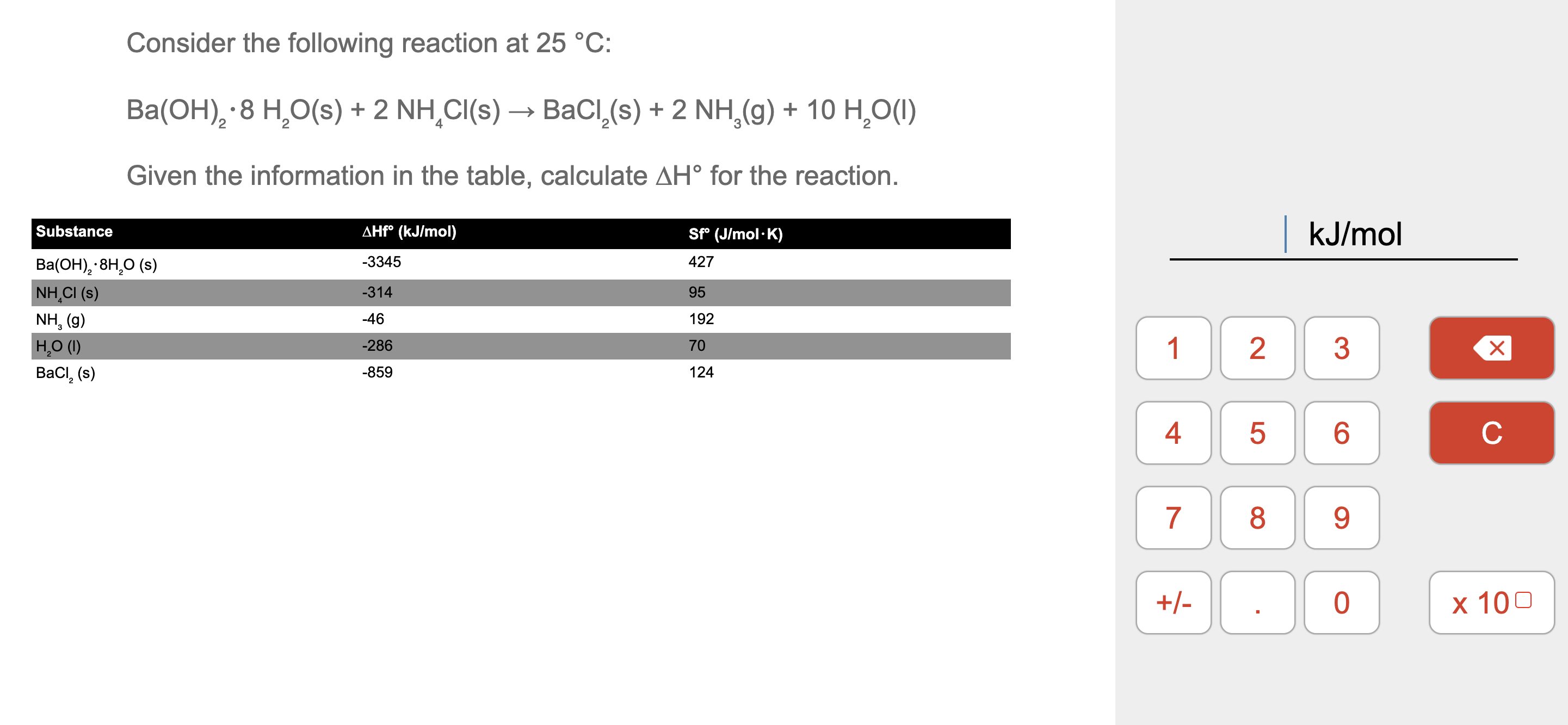 Solved Consider the following reaction at 25°C | Chegg.com